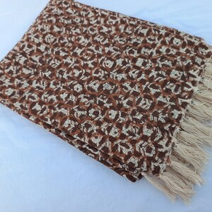 Vintage Style Handmade Throw Handblock Print Throw Cotton Throw Blanket ...