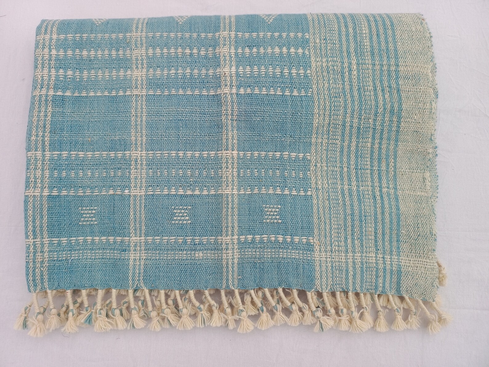 Handmade Indian Wool Throw Blanket | Handwoven Sofa Throw Blanket Bed ...