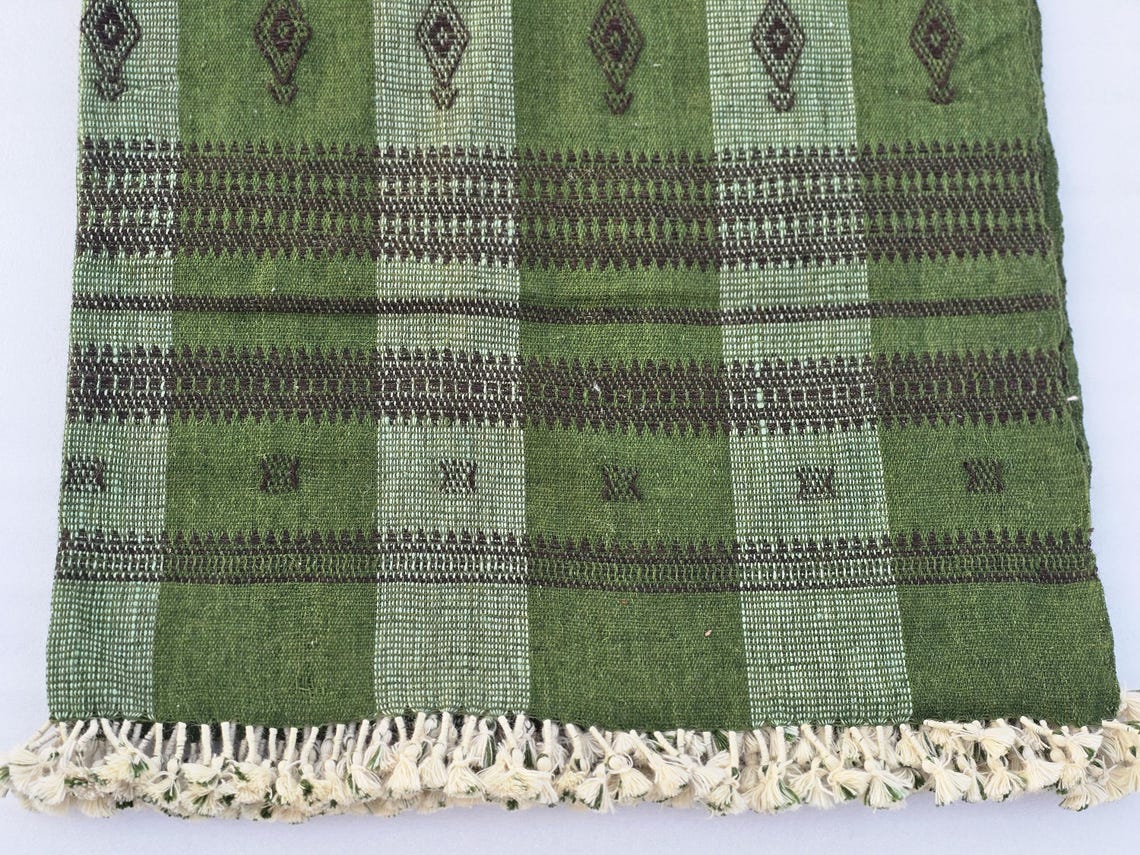 Handmade Indian Wool Throw Blanket | Handwoven Sofa Throw Blanket Bed ...