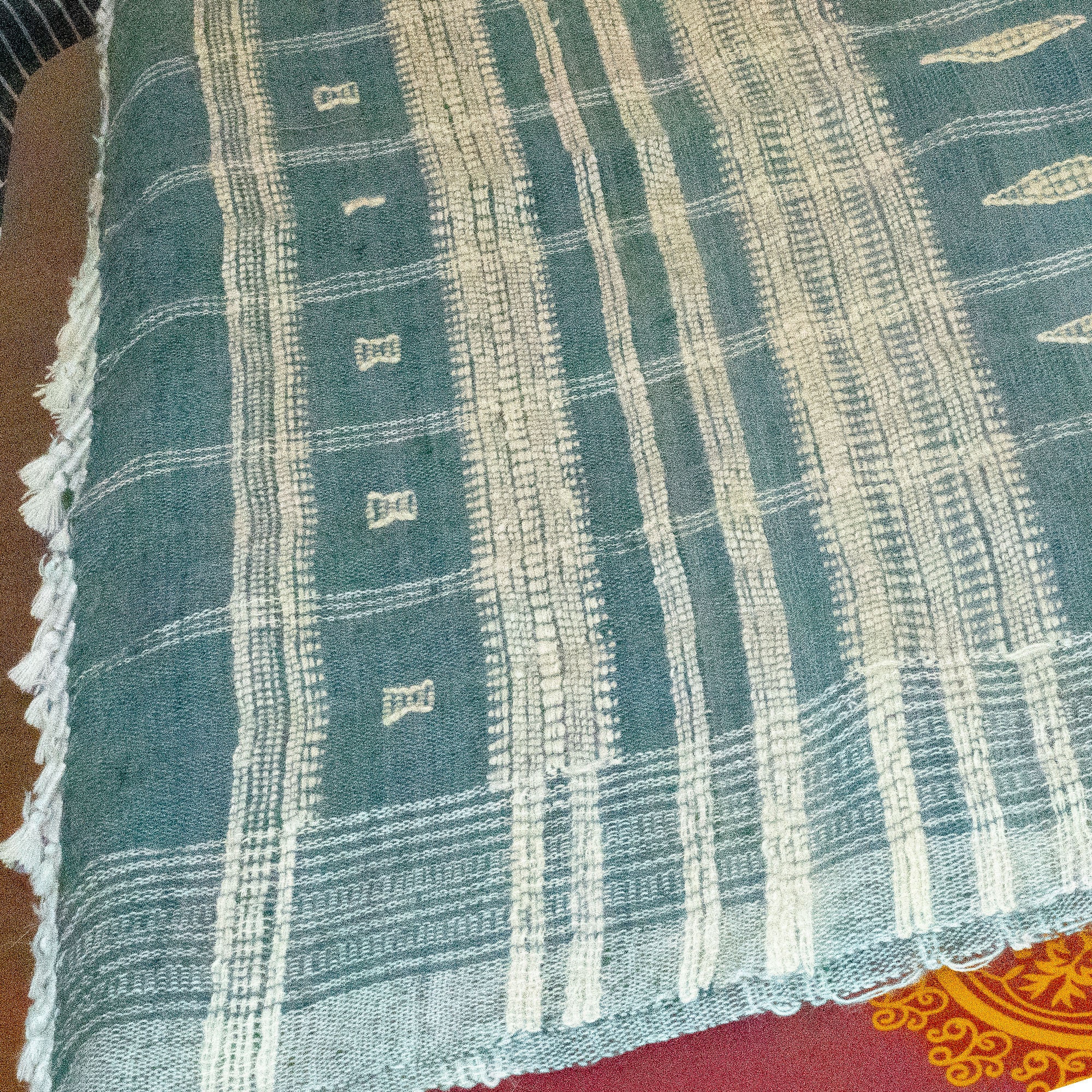 Handmade Indian Wool Throw Blanket | Handwoven Sofa Throw Blanket Bed ...