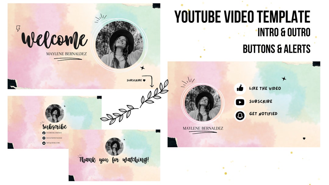 Youtube Intro and Outro Video Template, Youtube Intro Animated ...