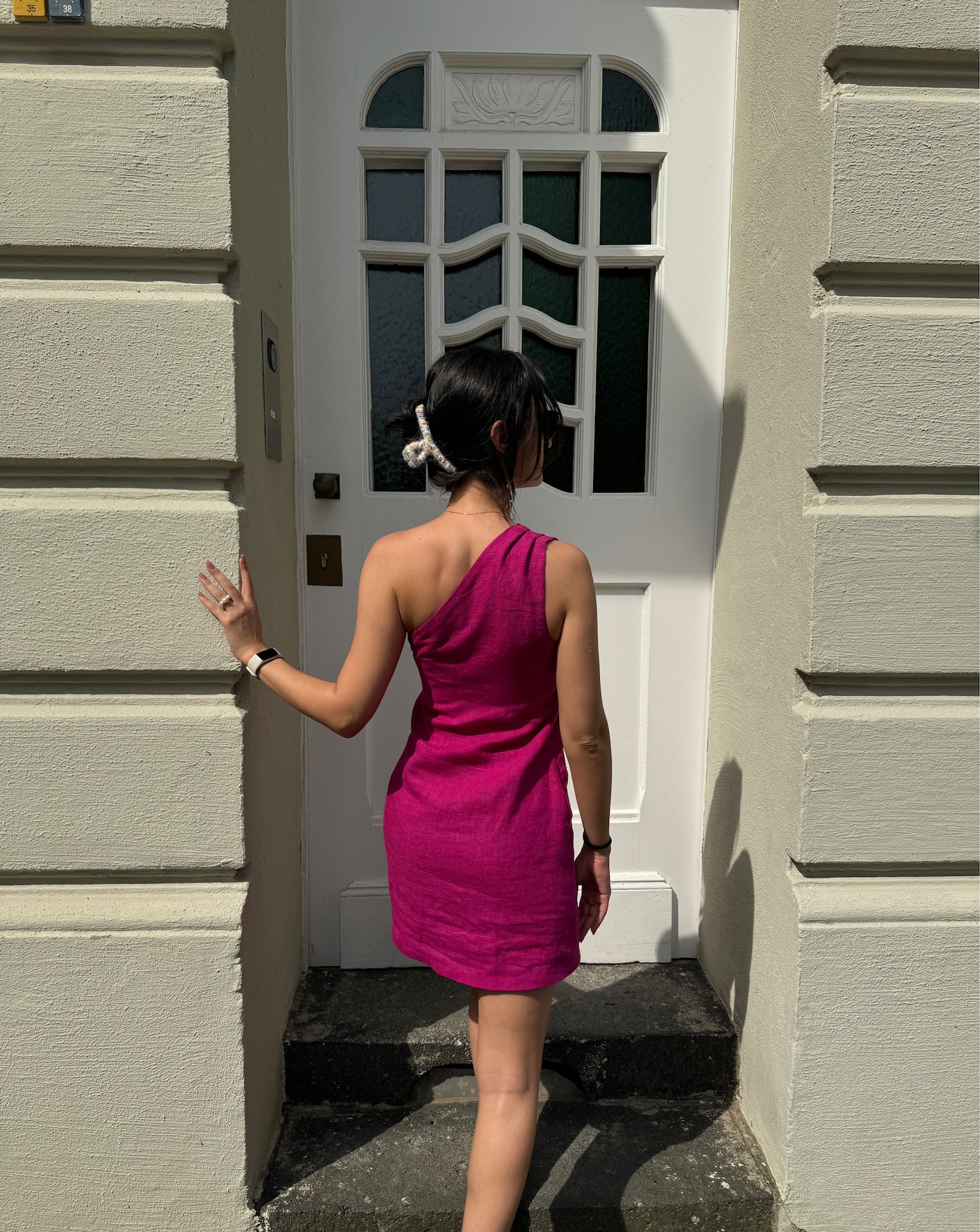 One Shoulder Mini Dress Pattern Video Tutorial Asymmetrical Dress ...