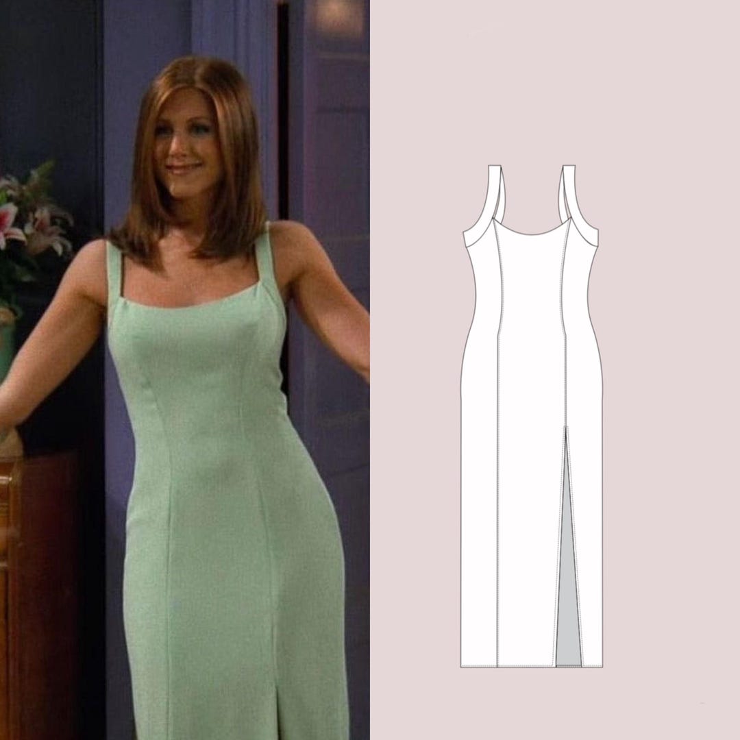 Rachel Dress Sewing Pattern Vintage 90s Dress Pattern Cocktail Dresses PDF Sewing Pattern Mint ...