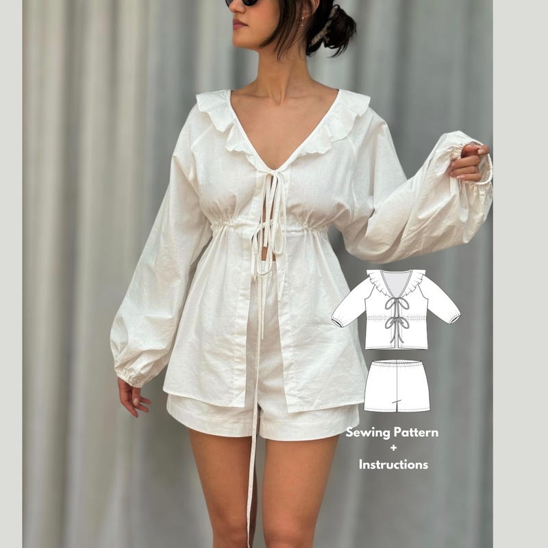 Linen Top Sewing Pattern - Etsy