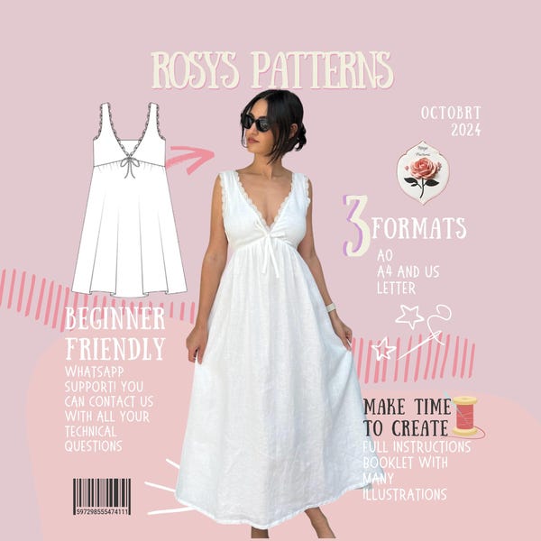 Linen Dress Pattern - Etsy