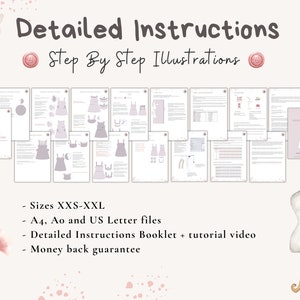 Square Neck Mini Dress Pattern A Line Mini Dress Pattern Sewing ...