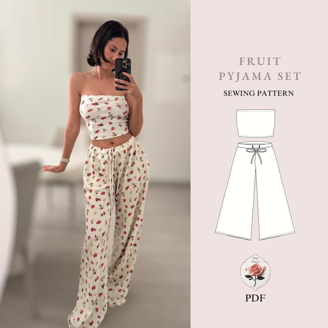 Womens Pajama Pattern | PDF Sewing Pattern | Easy Sewing Pattern ...