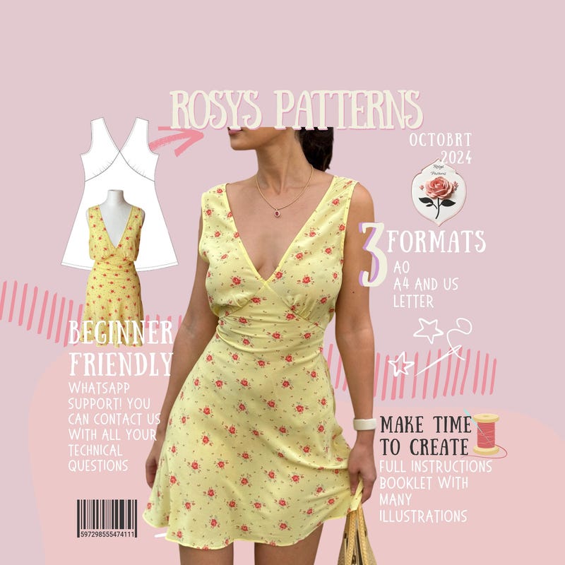 Boho Dress Pattern - Etsy