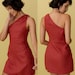One Shoulder Mini Dress Pattern + Video Tutorial | Asymmetrical Dress ...