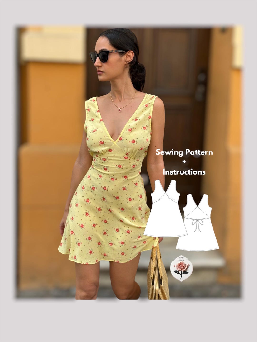 Mini Dress Sewing Pattern Boho Dress Sewing Pattern PDF Sewing Pattern ...