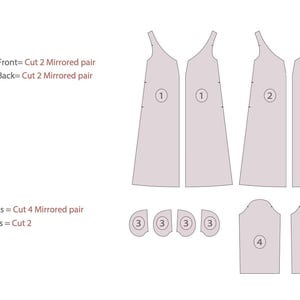 Linen Long Sleeve Dress Pattern | Maxi Smock Dress Pattern | Easy ...