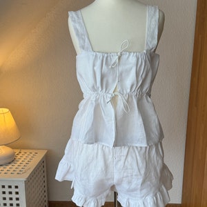 Sewing Pattern for Womens Top + Shorts | PDF Sewing Pattern | Linen ...