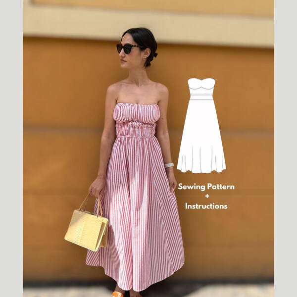 A Line Dress Pattern - Etsy