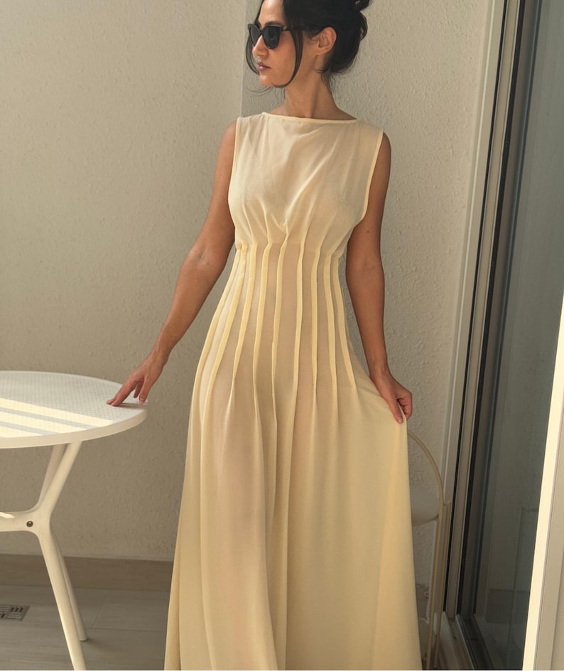 Paloma Dress Sewing Pattern | Maxi A-line Dress Pattern | Pintuck ...