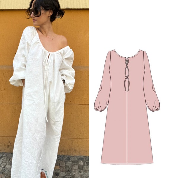 Simple Smock Dress Pattern - Etsy