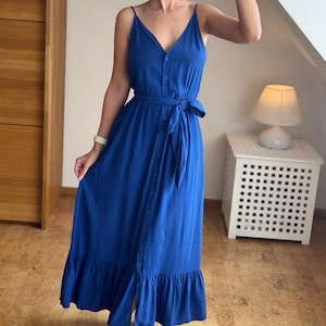 PDF A-line Strap Ruffle Maxi Midi Dress Sewing Pattern Sizes XXS XXL - Etsy