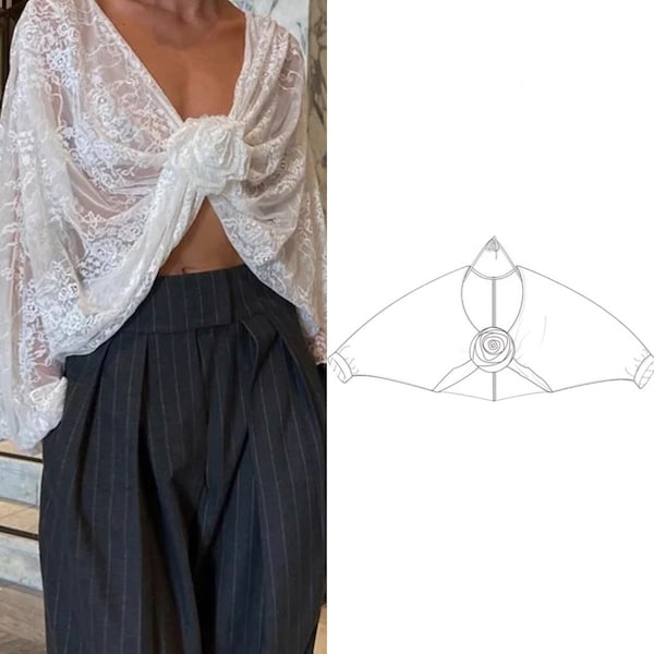 Sheer Top Sewing Pattern - Etsy