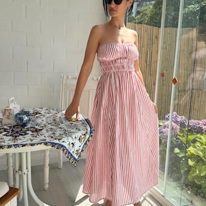 Strapless Maxi Dress Pattern | PDF Sewing Pattern | Coquette Dress ...