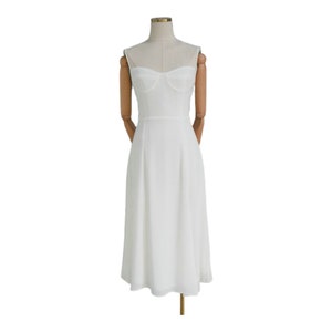 A Line Dress With Side Slit Pattern | Spaghetti Strap Dress | Thigh ...