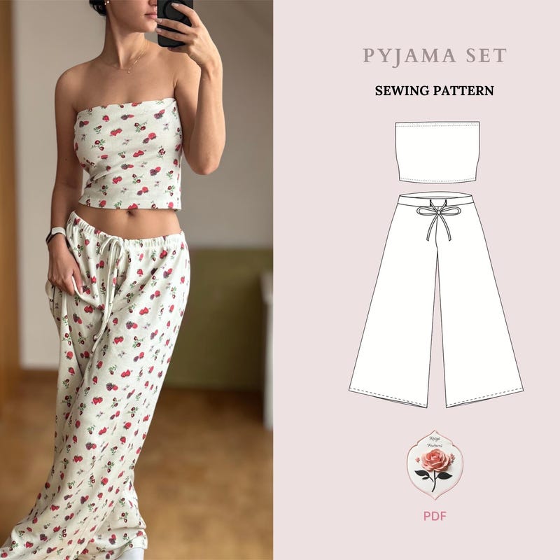 Pajama Pattern - Etsy