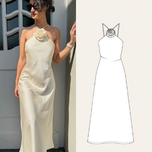 Halter Dress Pattern - Etsy