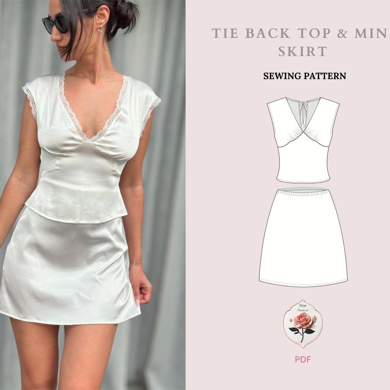 Lace Back Skirt Pattern - Etsy