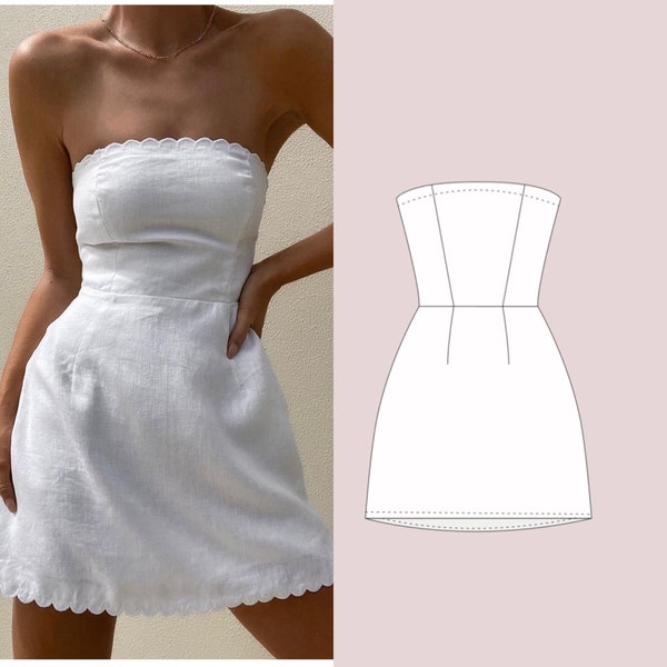 A Line Dress Pattern - Etsy