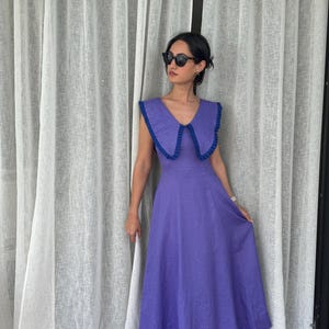 Eva Dress | Midi Dress Sewing Pattern | Peter Pan Collar Dress ...