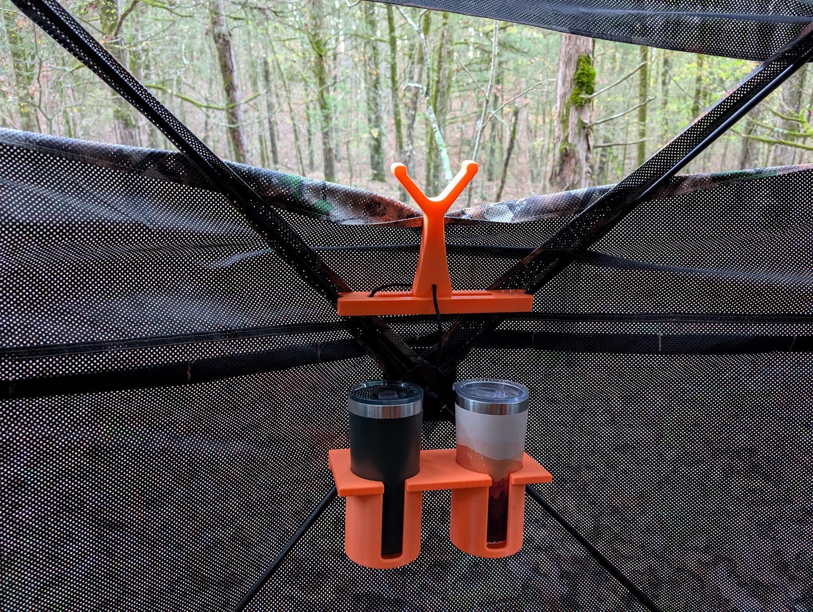 Hunting Blind Cup Holders - Friction Fit Drink Holders for Pop-up Hub ...