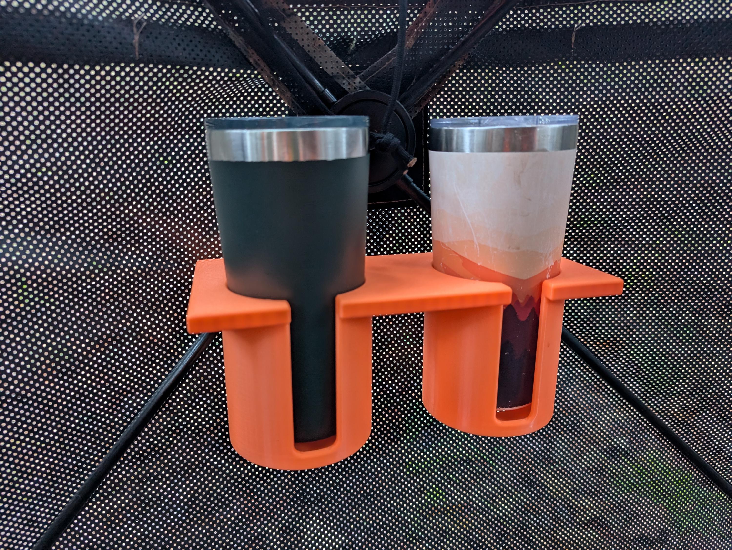 Hunting Blind Cup Holders - Friction Fit Drink Holders for Pop-up Hub ...