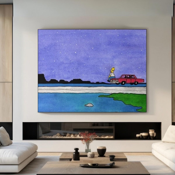 The Simpsons Painting - Etsy