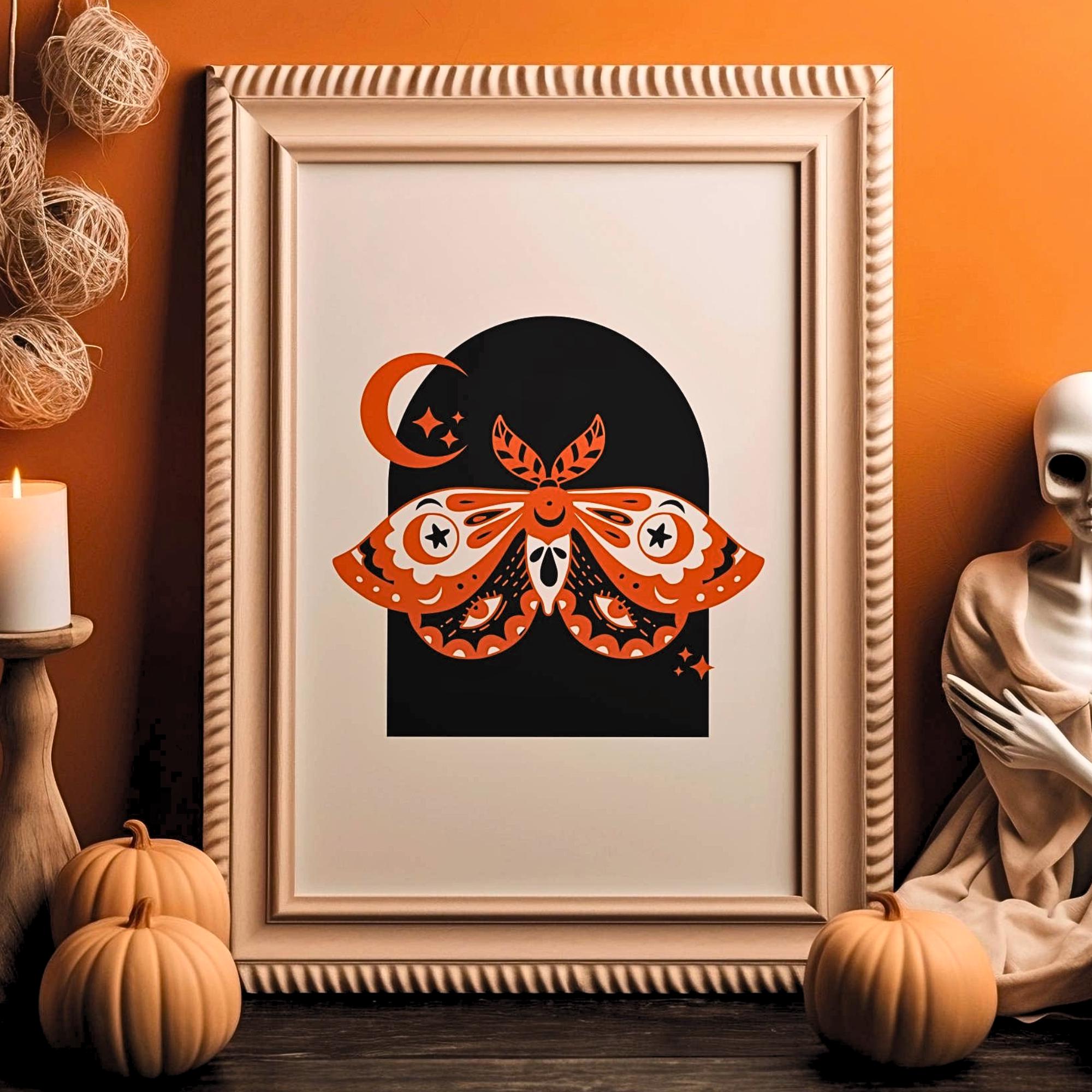 Printable Vintage Halloween Wall Art Prints | Creepy Halloween | Unique ...
