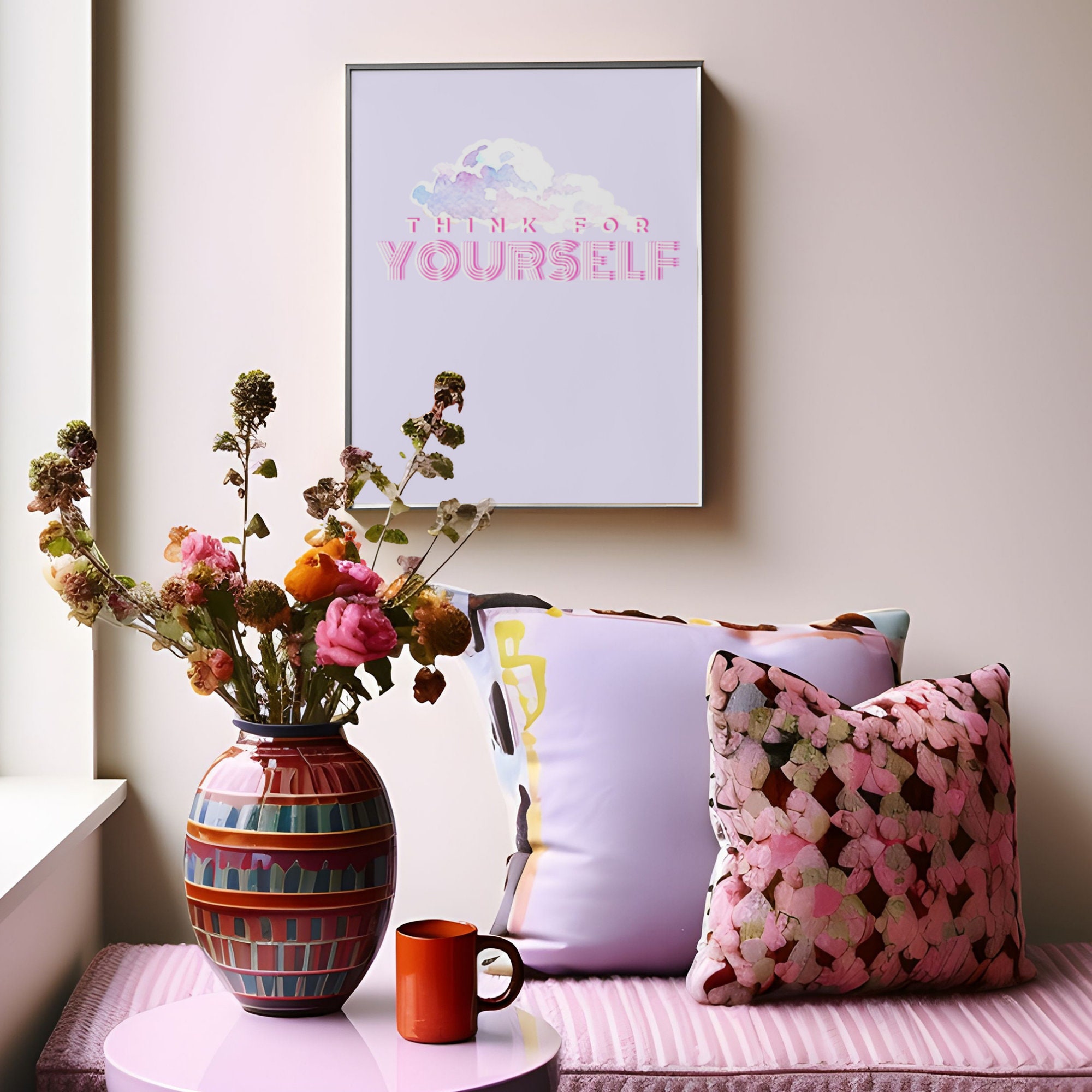 Printable Girly Typography Art Boho Kids Pink Room Decor Preppy Dorm ...