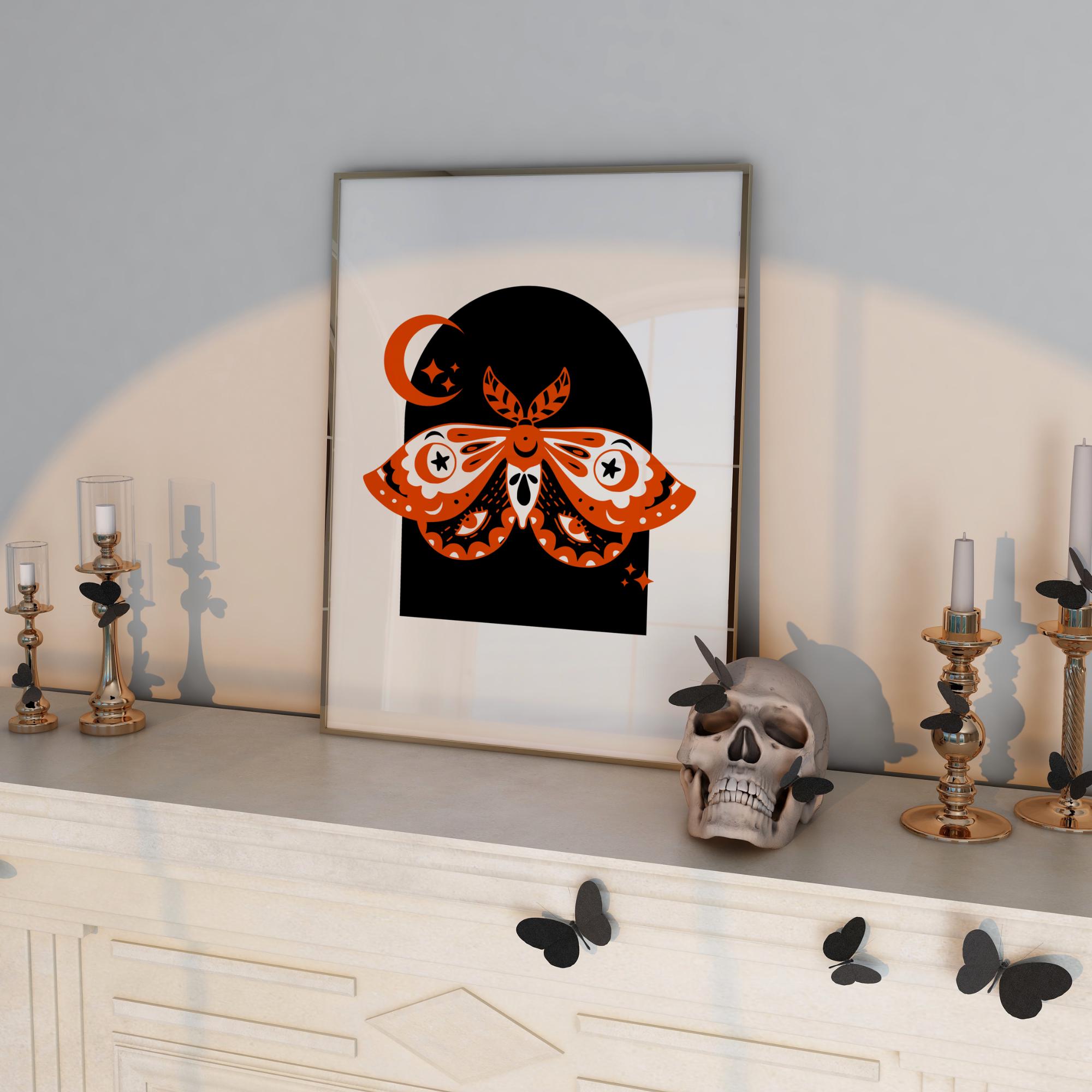 Printable Vintage Halloween Wall Art Prints | Creepy Halloween | Unique ...