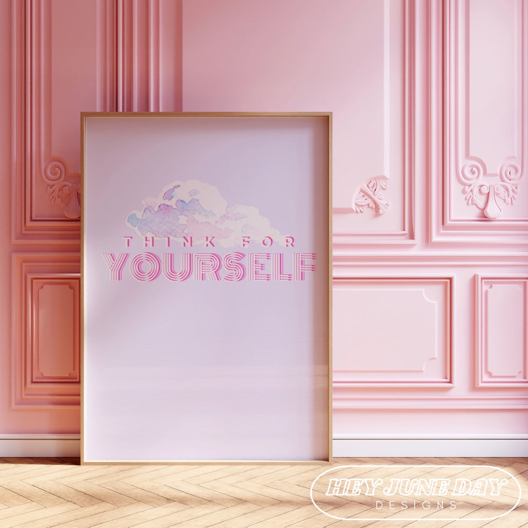 Printable Girly Typography Art Boho Kids Pink Room Decor Preppy Dorm ...