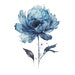 Blue Floral Flower Clipart, Premade Clip Art, 20 Package PNG File ...