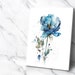 Blue Floral Flower Clipart, Premade Clip Art, 20 Package PNG File ...