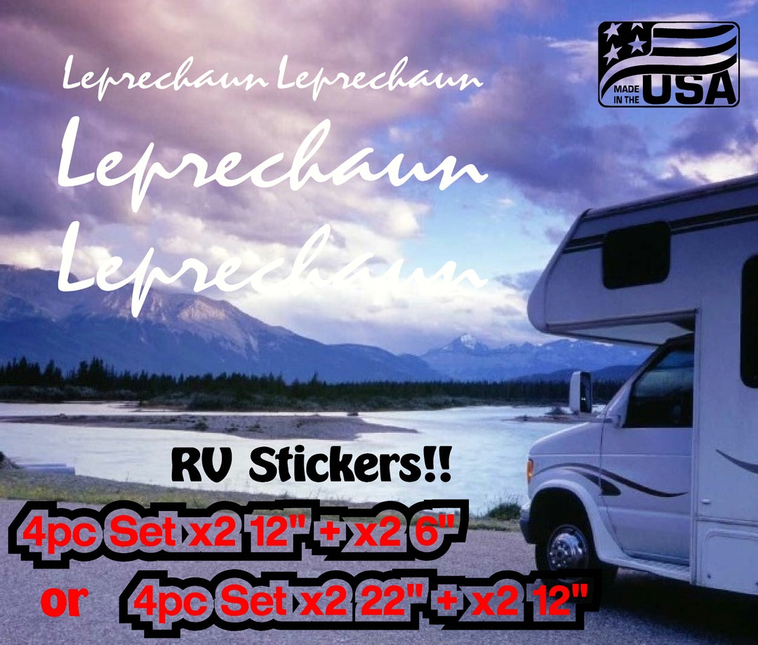 4pc Leprechaun Decal Kit Vinyl Sticker Graphics Universal Fitment for ...