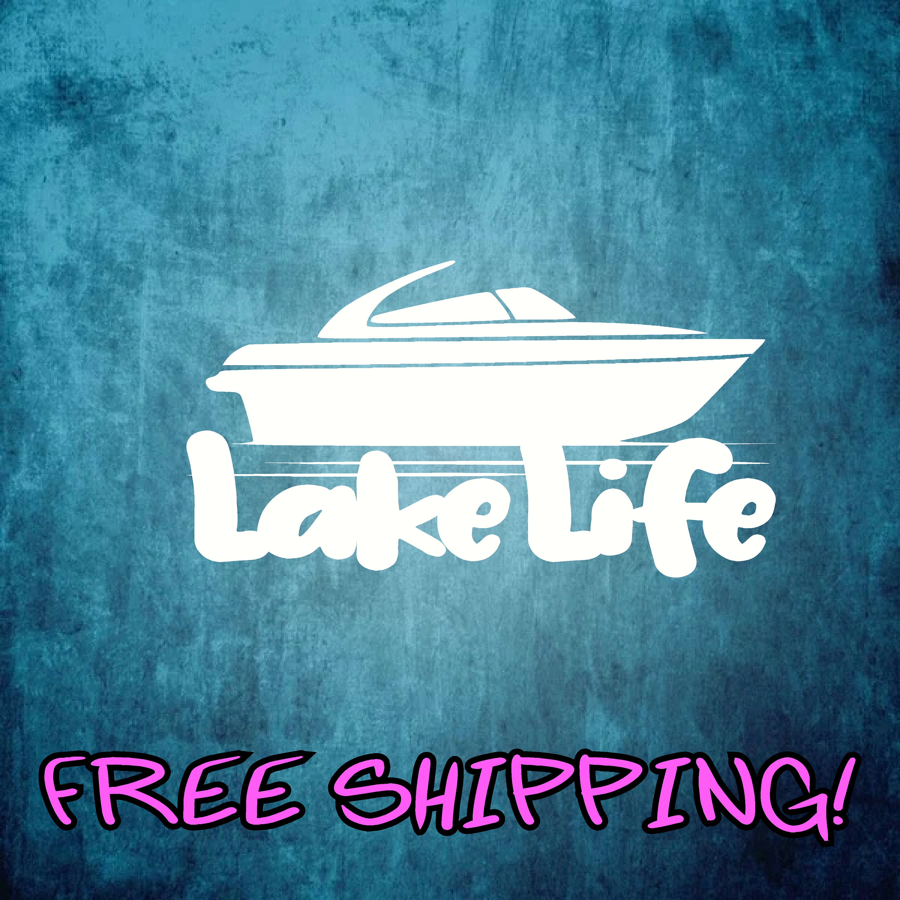 Lake Life Cruiser Boat Vinyl STICKER Decal Car Windows - Etsy
