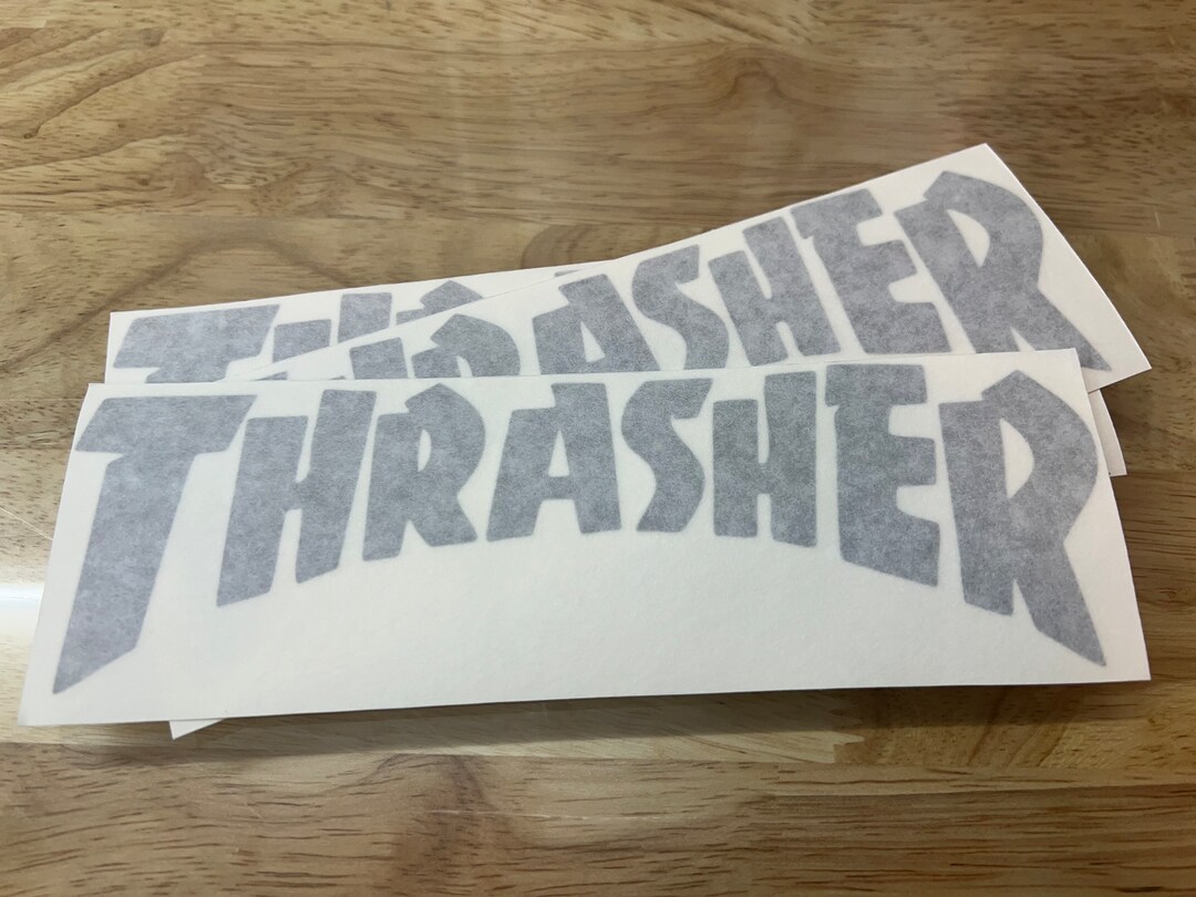 Black 8 Thrasher Sticker Decal for Car Windows, Laptops, Tumbler Cups ...