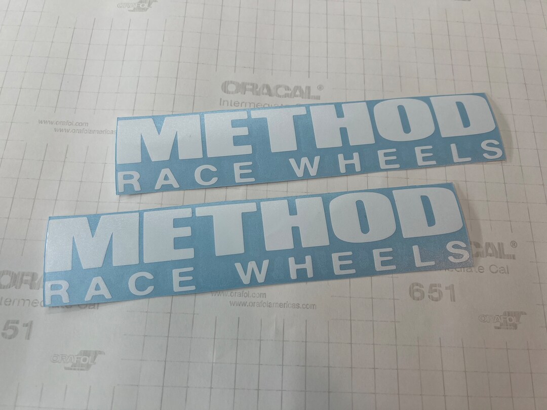 X1 8 Method Race Wheels Sticker Decal for Car Windows, Laptops, Tumbler ...