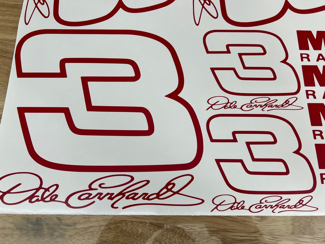 Red Color 4 6 3 Dale Sticker Decal for Car Windows, Mirror, Laptops ...