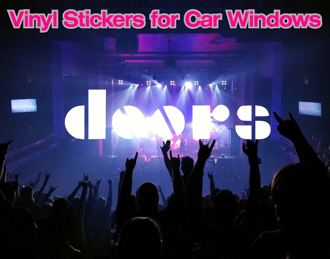 Doors Vinyl STICKER Decal for Car Windows, Laptops, Tumbler Cups ...