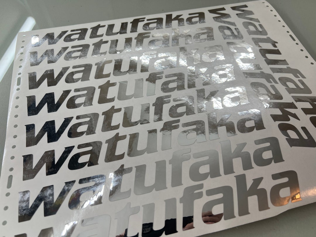 X1 8 Watufaka Sticker Decal for Car Windows Laptops - Etsy