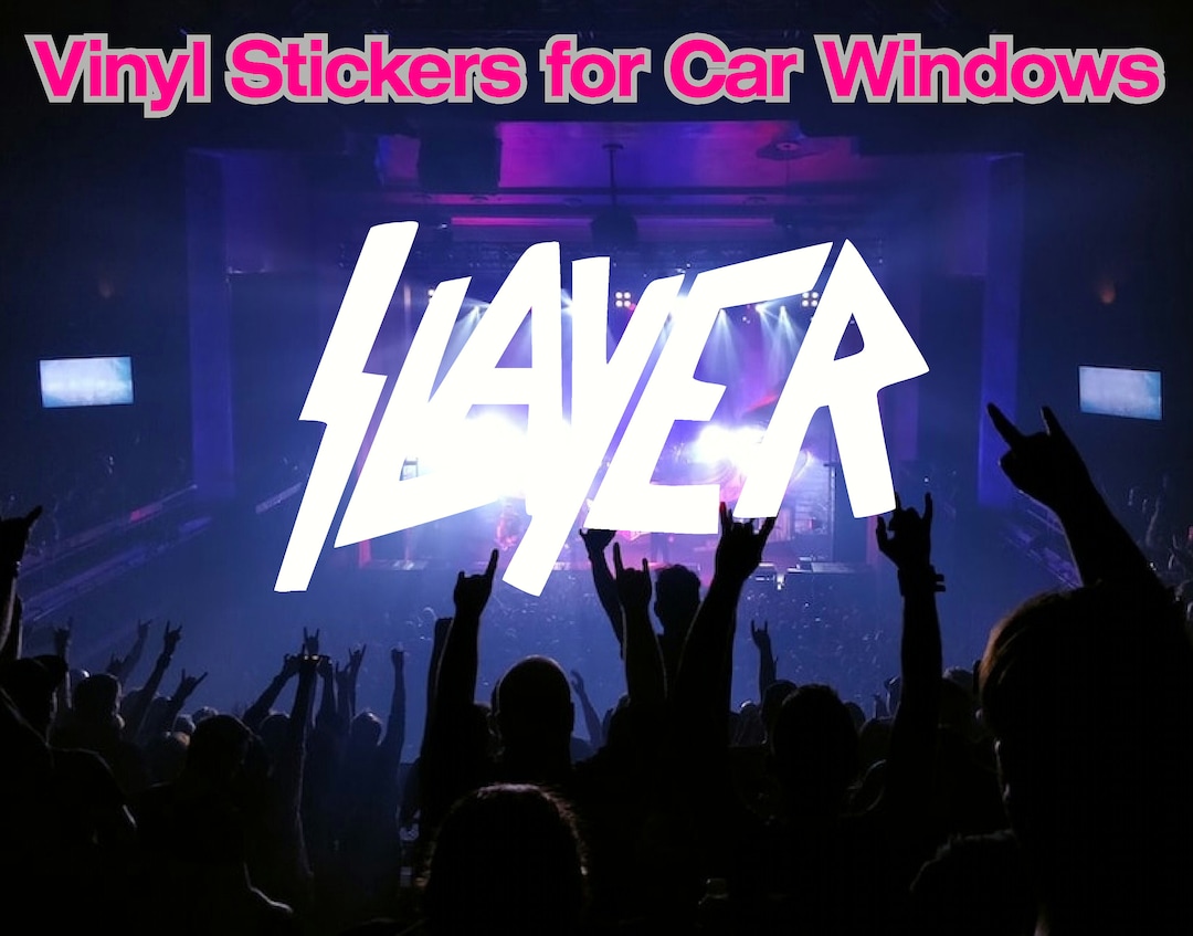 Slayer Vinyl Sticker Decal for Car Windows, Laptops, Tumbler Cups ...