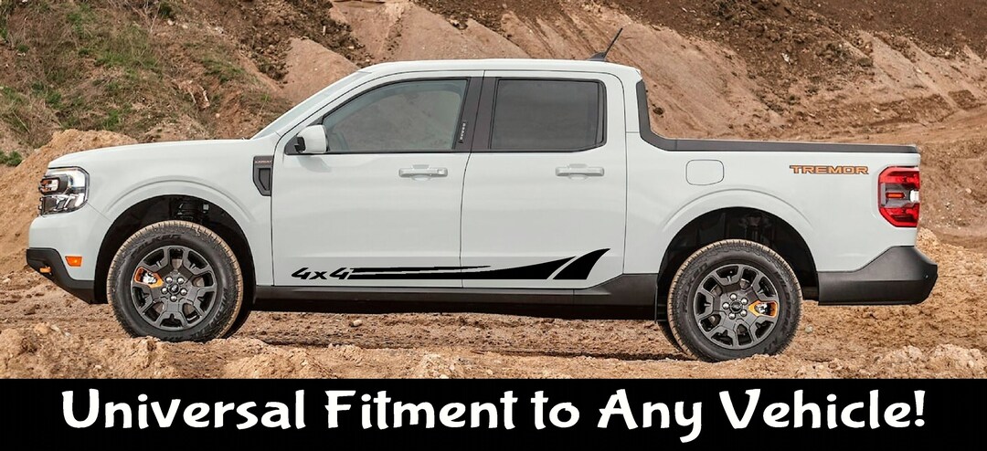 Both Sides Set 4x4 Side Stripes Stickers Universal Car & Truck Decals ...