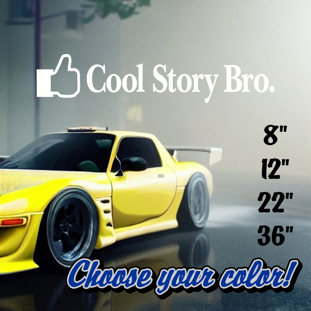 Cool Story Bro. Vinyl Sticker Decals for Car Windows, Tumbler, Bumper ...