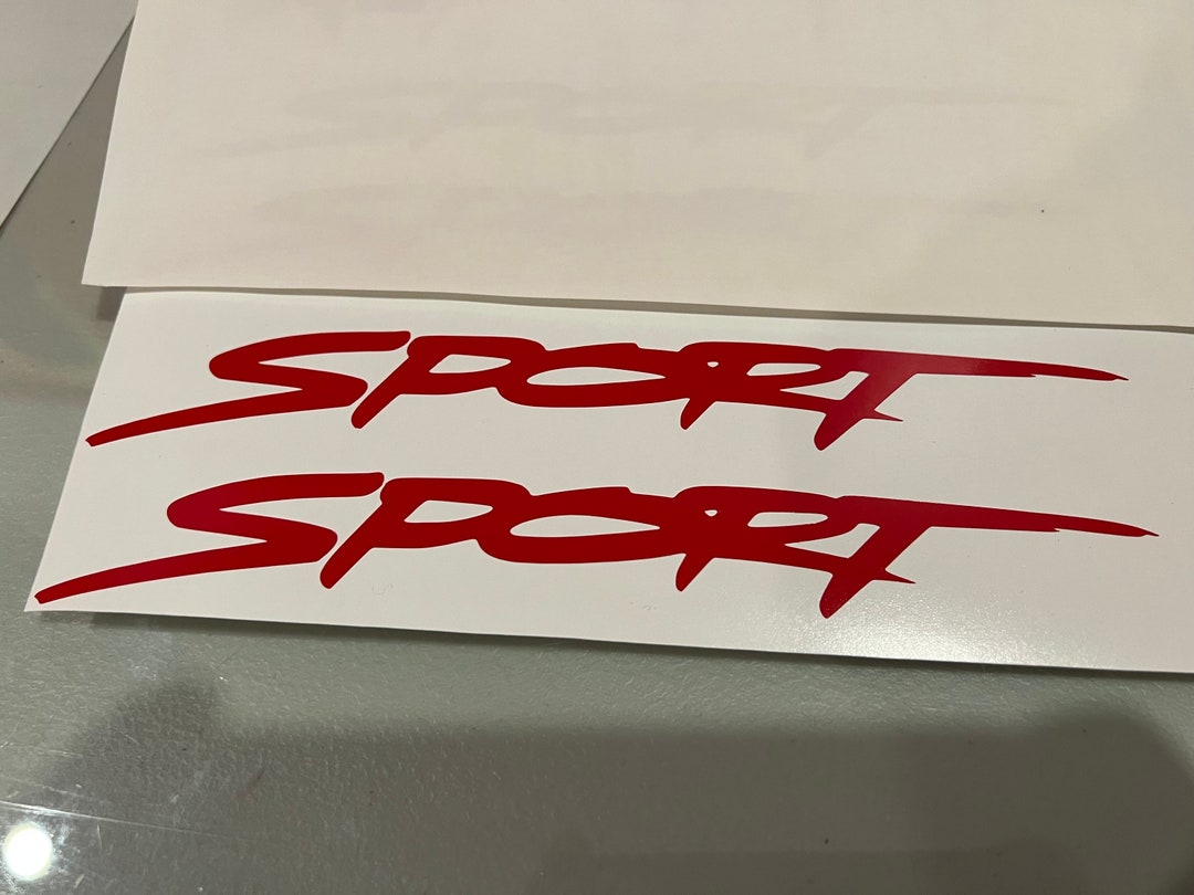 SPORT Vinyl Sticker for Car Windshields and Truck Windows, Bed Sides ...