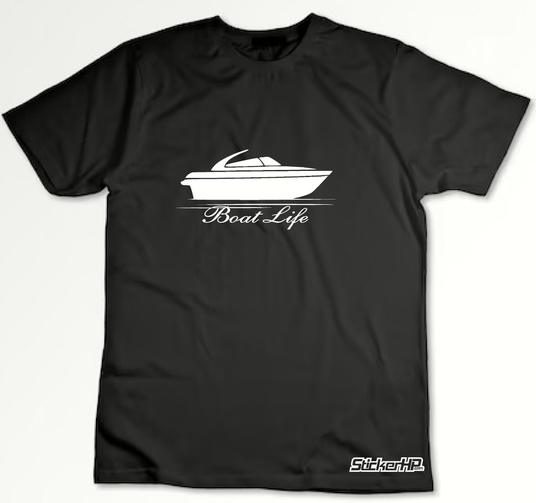 Boat Life Cruiser T Shirt in Black or White Tee Boater Gift - Etsy