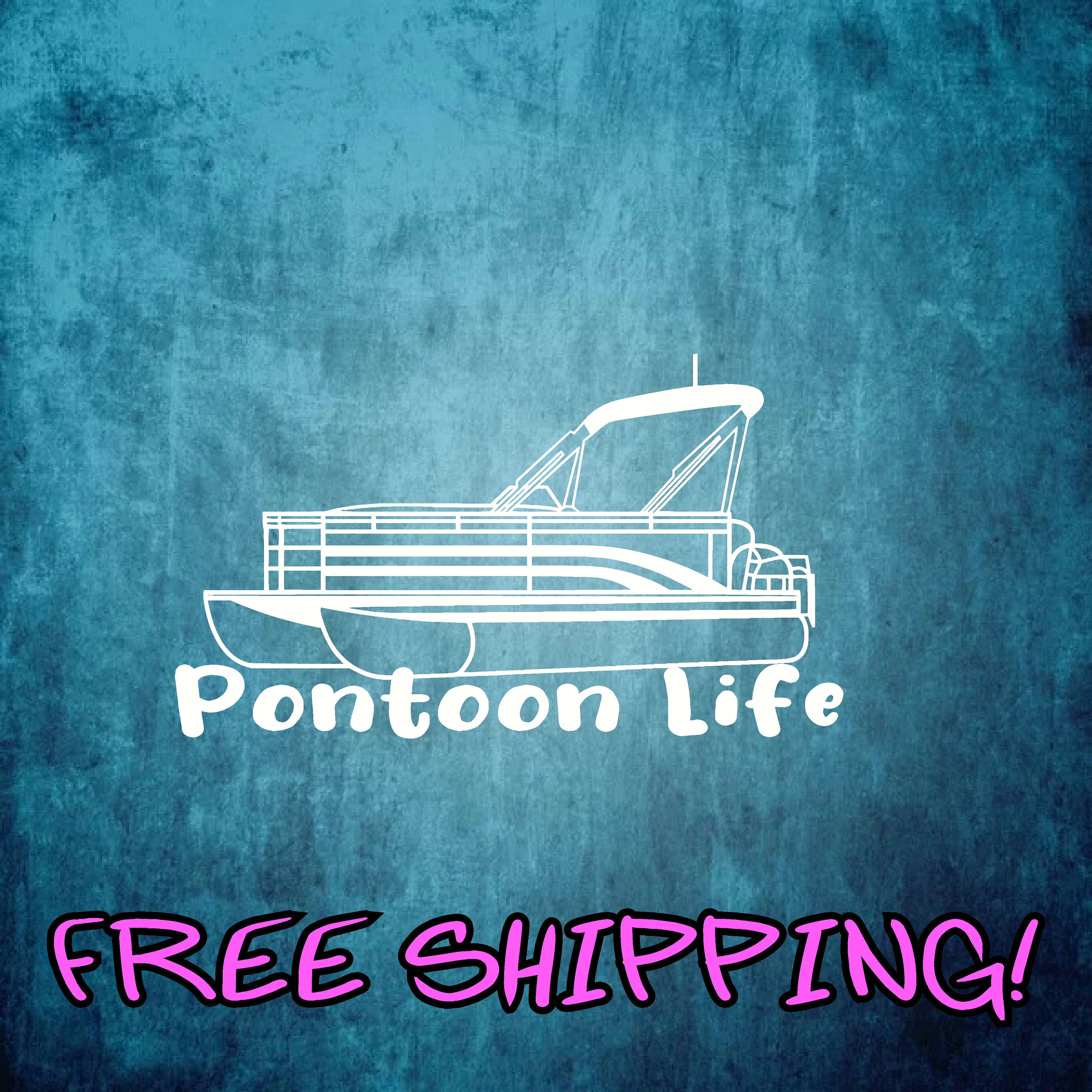 Pontoon Life Boat Vinyl Sticker Decal Car Windows Laptops - Etsy